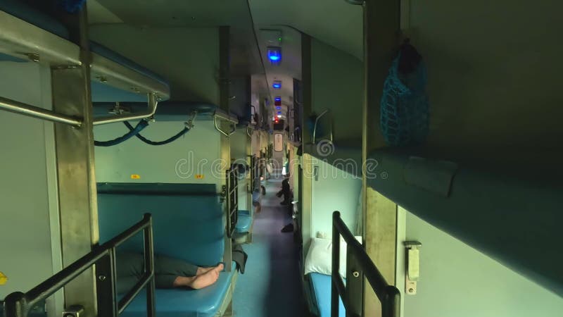 Inside Interior of a Sleeper Class Coach of the Indian Railway High ...