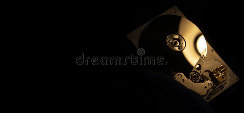 Inside of Internal Harddrive HDD Stock Photo - Image of harddisk ...