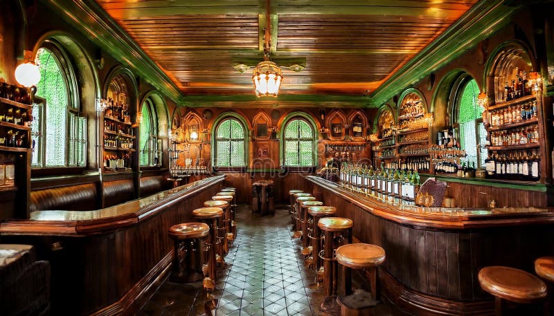 Inside an Irish Pub, AI Generated Stock Illustration - Illustration of ...