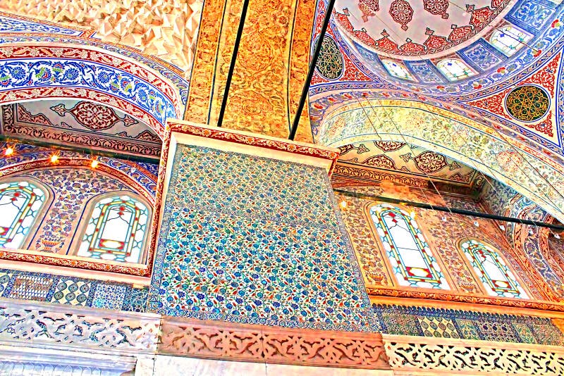 Inside the Islamic Blue Mosque in Istanbul Editorial Image - Image of ...