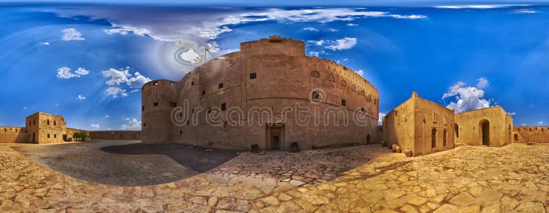 Inside Jabreen Fort stock image. Image of oriental, garrison - 129217811