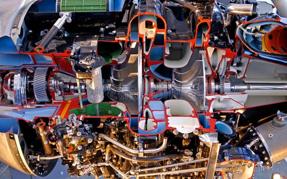 Inside jet engine stock image. Image of machinery, advanced - 10478707