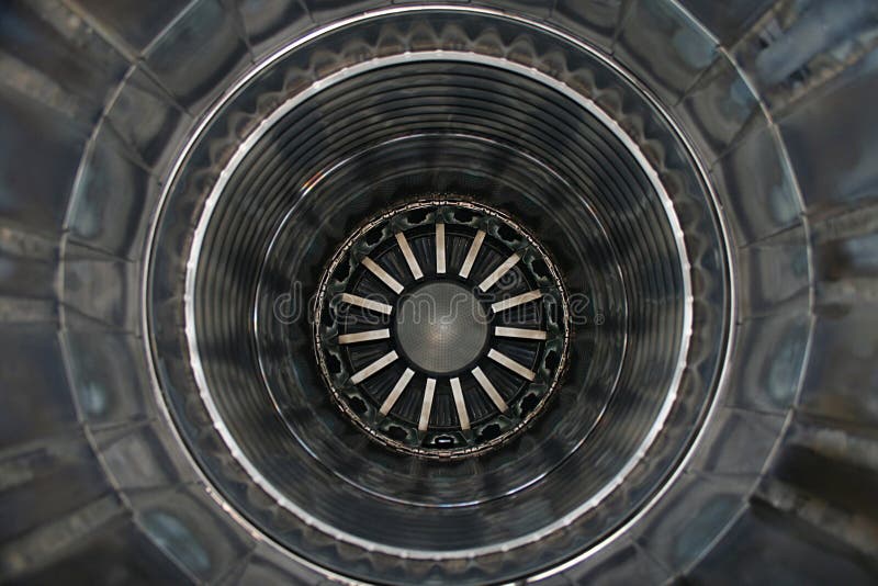 Inside a jet engine stock photo. Image of propel, motor - 2784232