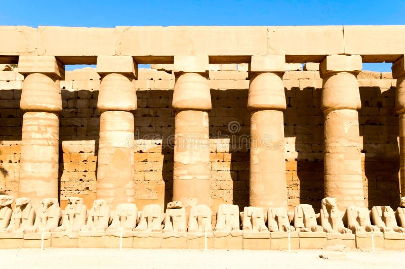 Karnak s hipostyle hall stock image. Image of temple, architecture ...