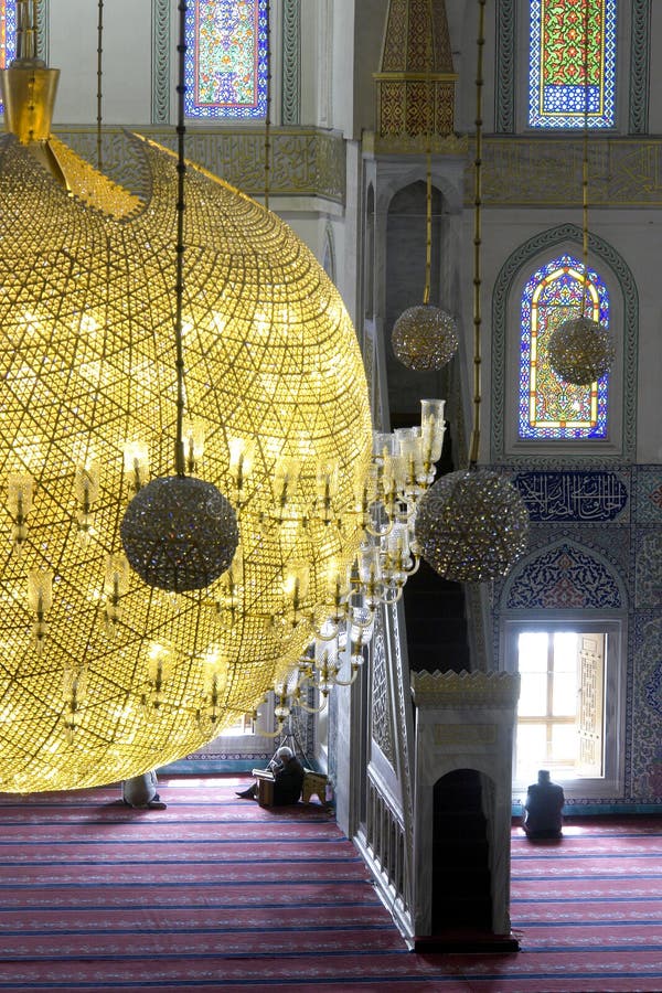 Inside of Kocatepe Mosque in Ankara Turkey Stock Image - Image of ...