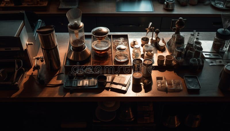 Inside the Laboratory, Men Work on Scientific Experiments with ...