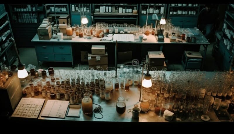 Inside the Laboratory, Scientists Work with Modern Equipment and ...