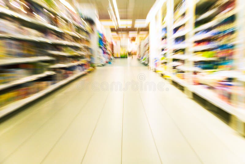 Inside a large supermarket stock image. Image of supermarket - 12613661