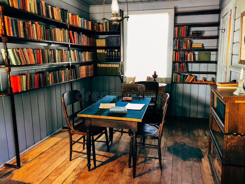 Inside of a Library Building in Barkerville. Editorial Photo - Image of ...