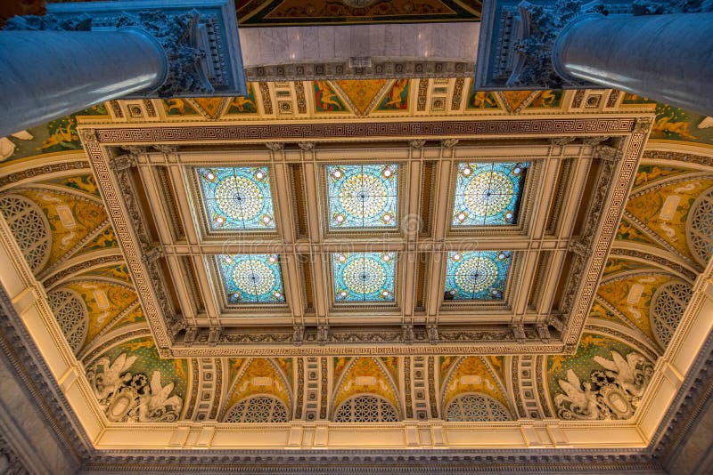 Inside the Library of Congress in Washington DC Editorial Stock Image ...