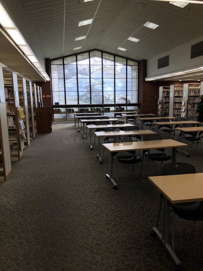 Inside a Library stock photo. Image of chair, desk, walk - 173082220