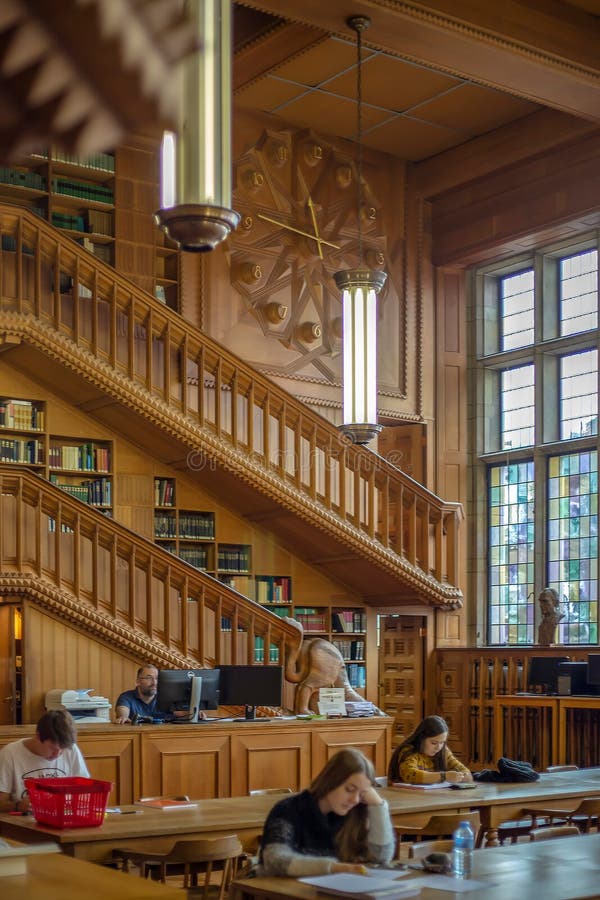 Inside the Library of the University of Leuven, Belgium Editorial Photo ...