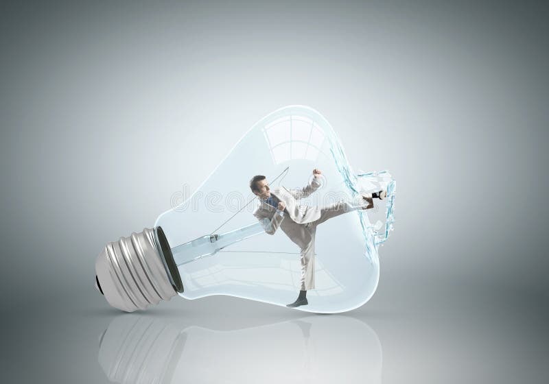 Inside light bulb stock photo. Image of lightbulb, business - 59278538