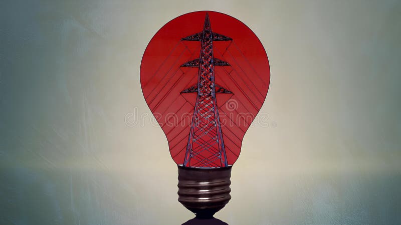 Concept: Power Problems, Power Grid Crisis, Blackout. Inside the Light ...