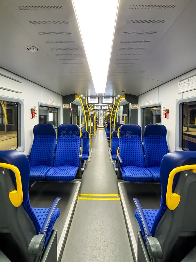 Bright Blue Fabric Covered Seats Stock Photos - Free & Royalty-Free ...