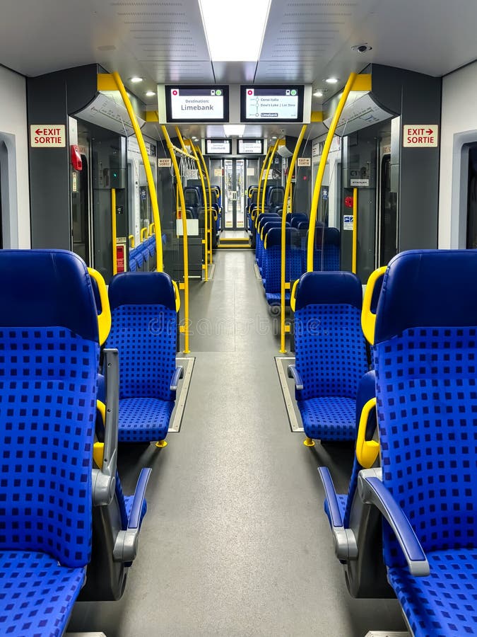 Inside the Light Train Line 2 in Ottawa, Ontario, Canada. Editorial ...