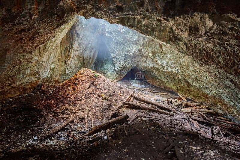 Inside of a limestone cave stock image. Image of outdoor - 133152687