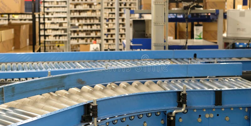 Inside a Logistics and Distribution Warehouse Stock Photo - Image of ...