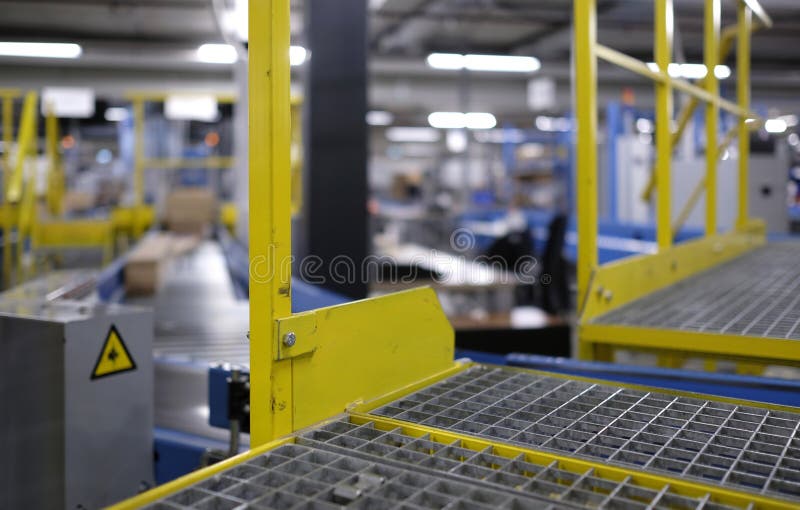 Inside a Logistics and Distribution Warehouse Stock Photo - Image of ...