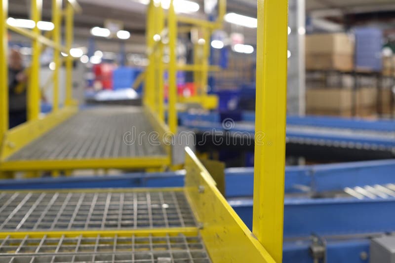 Inside a Logistics and Distribution Warehouse Stock Photo - Image of ...