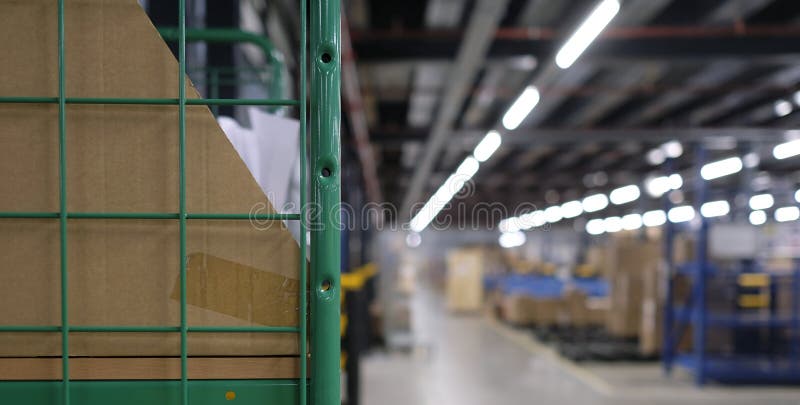 Inside a Logistics and Distribution Warehouse Stock Photo - Image of ...