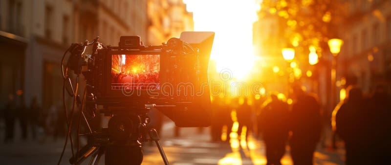 An Inside Look at a Bustling Film Set with Professional Equipment ...