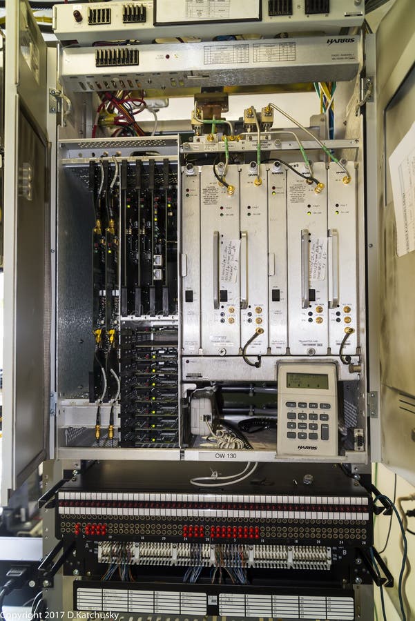 Microwave Transmitter Antennas on Rooftop Stock Photo - Image of ...