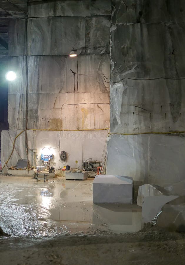 Inside Marble Quarry in Carrara Stock Image - Image of mountains ...