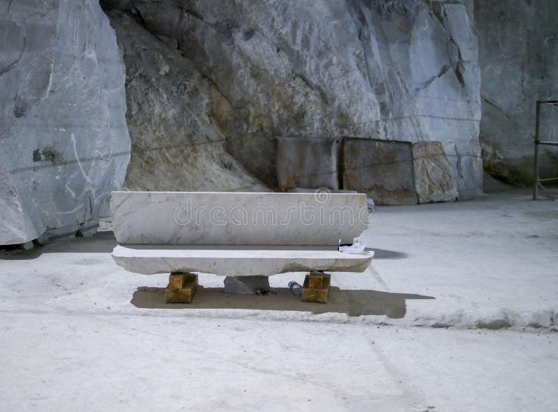 Inside Marble Quarry in Carrara Stock Image - Image of industry ...