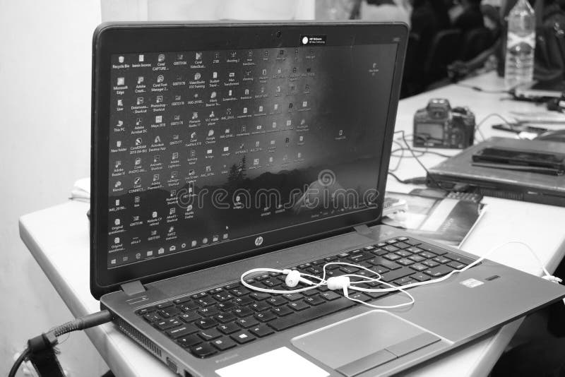 Computer and other gadgets editorial image. Image of immediately ...