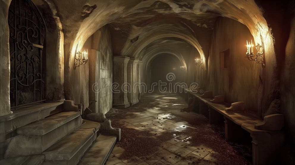 Inside Crypt - Generative AI Stock Illustration - Illustration of ...