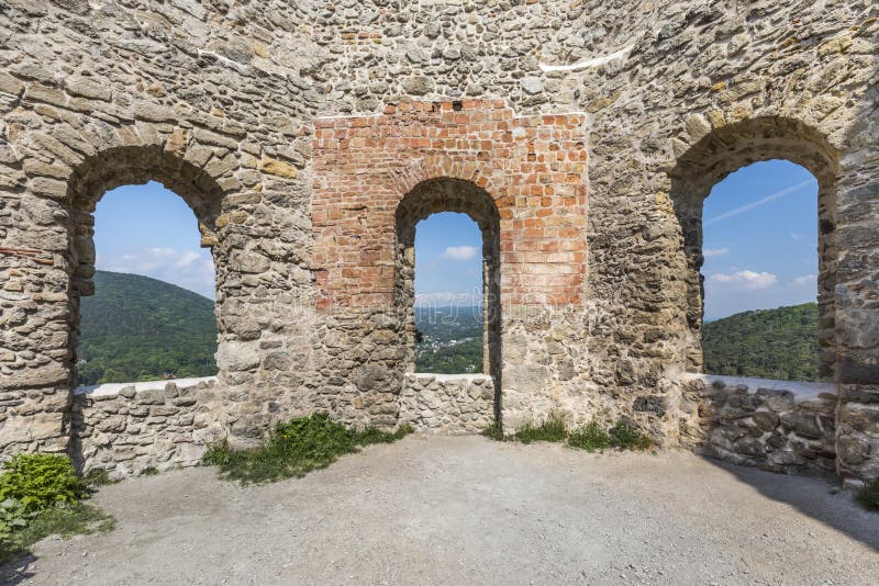 Moedling Castle in Austria stock photo. Image of panoramic - 116525212
