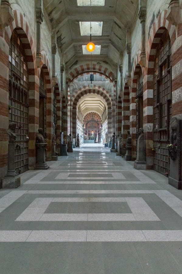 Inside Memorial Chapel at Monumental Cemetery. Editorial Stock Image ...