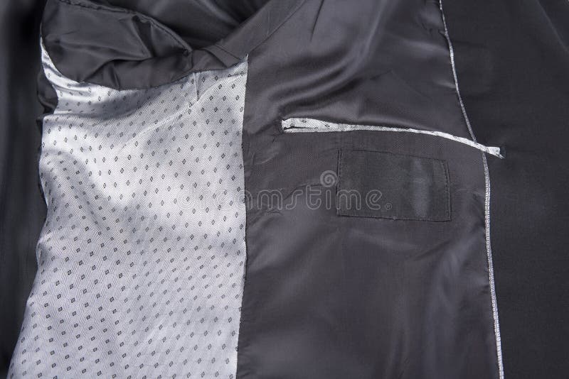 Inside of Men`s Linen Coat Suit Jacket Stock Image - Image of coat ...