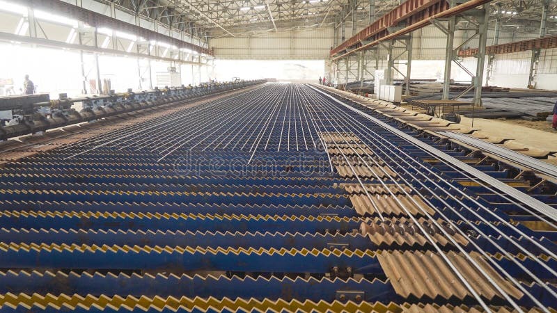 Inside of the Metallic Rods Factory Stock Image - Image of inside ...