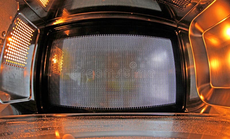Inside microwave stock photo. Image of open, chrome, oven - 36283416