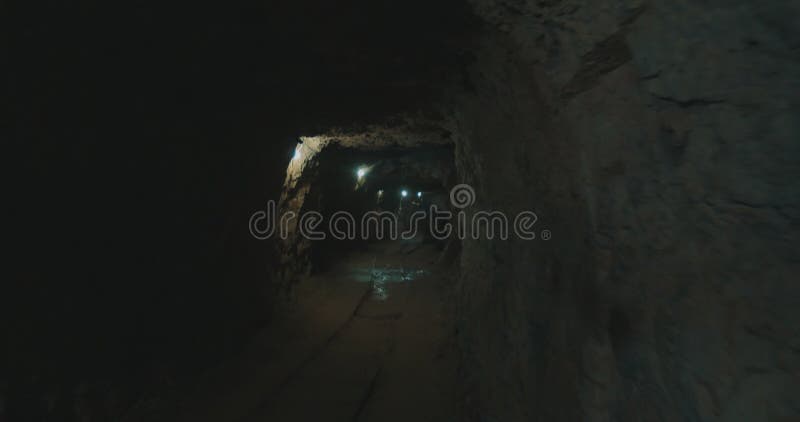 Inside a Mine stock video. Video of light, danger, artificial - 233806935