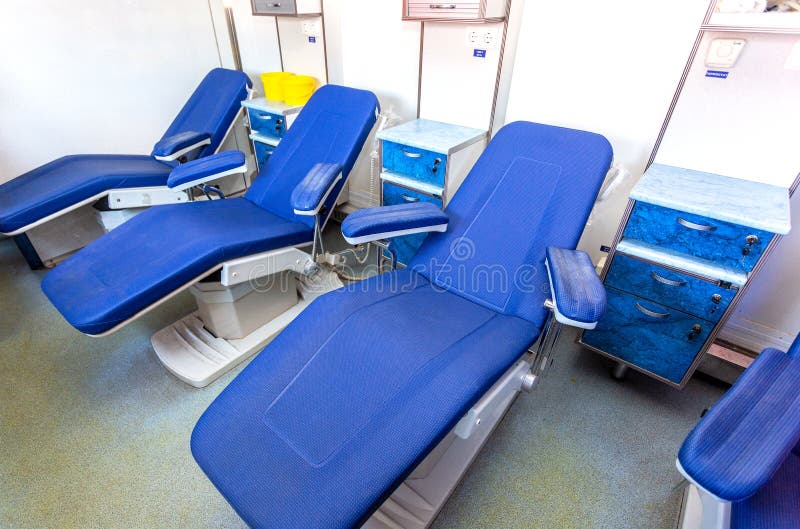 Inside the Mobile Blood Transfusion Station Vehicle Editorial Photo ...