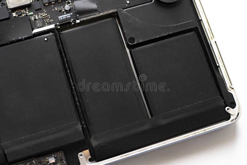 A Inside the Mobile Laptop Computer with Li-ion Battery, Rechargable ...