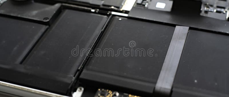 A Inside the Mobile Laptop Computer with Li-ion Battery, Rechargable ...