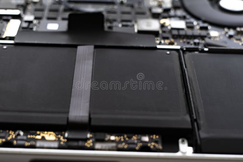 A Inside the Mobile Laptop Computer with Li-ion Battery, Rechargable ...