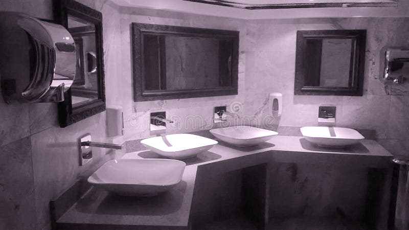 Lavatory sinks stock image. Image of interior, design - 15961207