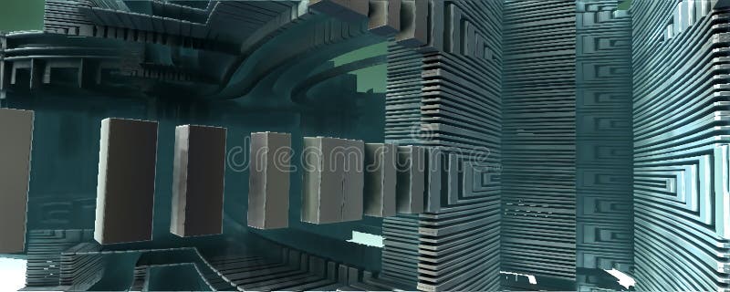Inside the Modern Building-3D Computer Render Virtual Scene Stock ... Inside the Modern Building-3D Computer Render Virtual Scene Stock ...