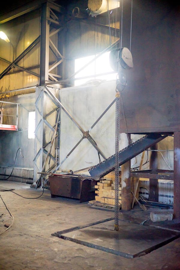 Inside modern factory stock photo. Image of construction - 93279158