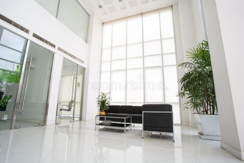 Inside of modern office stock image. Image of design - 17072475