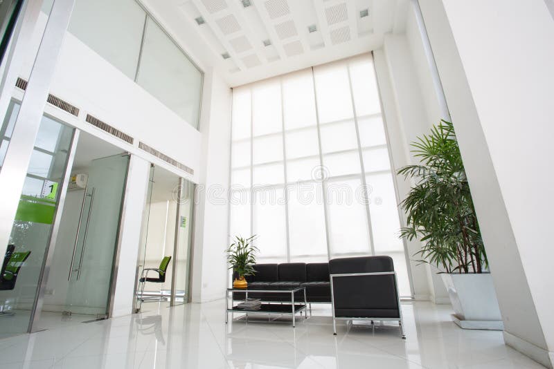 Inside of modern office stock image. Image of design - 17072475