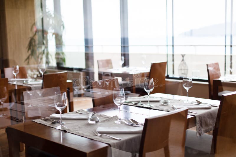 Inside modern restaurant stock photo. Image of elegant - 64916662