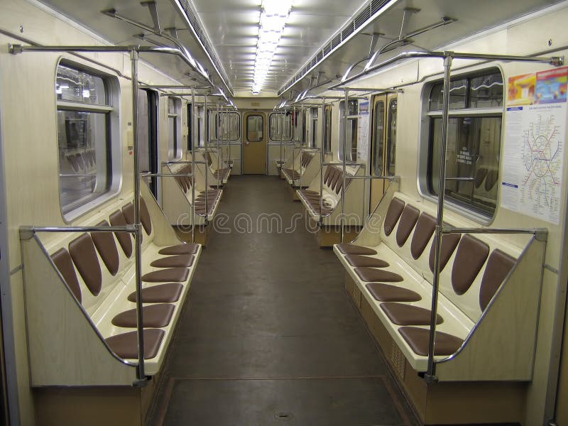 Inside of Modern Subway Car Stock Photo - Image of cabin, modern: 1214290