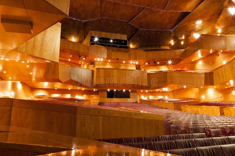 Inside a modern theater stock photo. Image of musical - 40134534