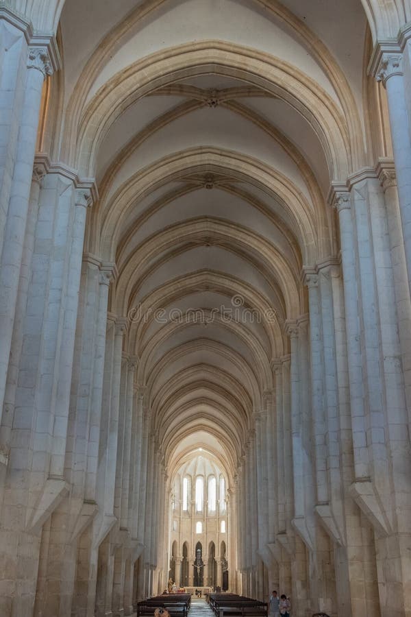 Inside the Monastery of Alcobaca Portugal Editorial Stock Image - Image ...